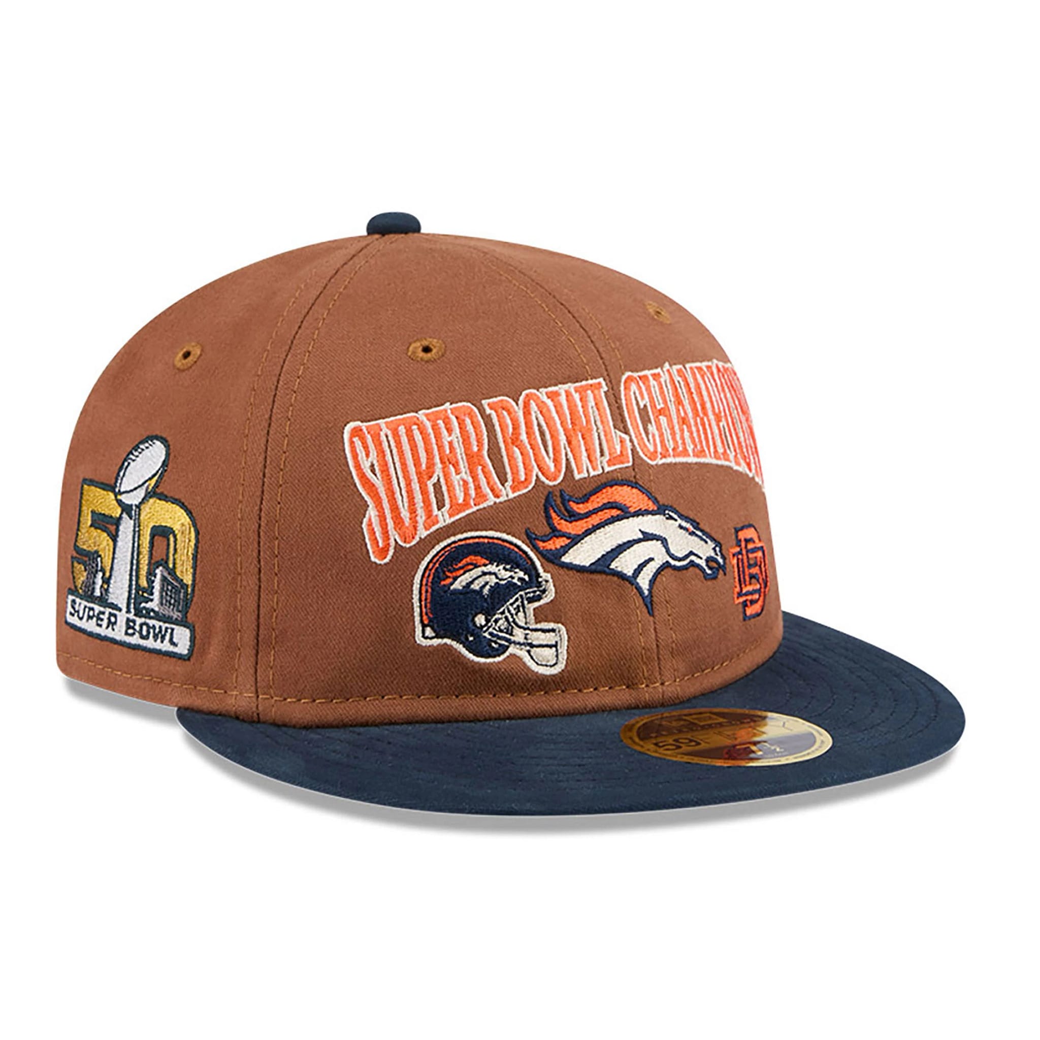 NFL Champions Denver Broncos Retro Crown 59FIFTY Fitted Cap | New Era ...